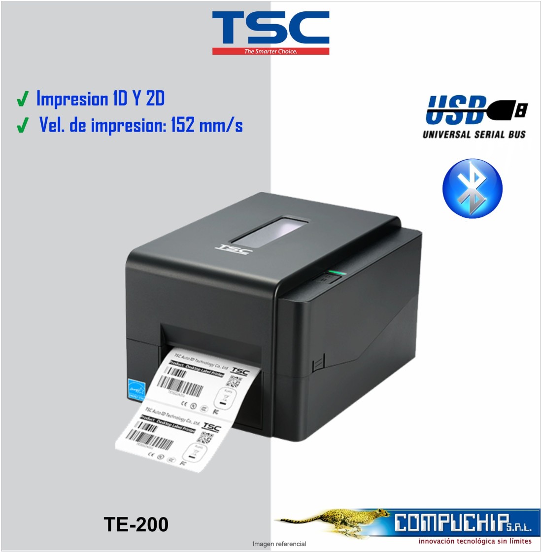 IMPRESORA DE ETIQUETAS TSC TE-200.