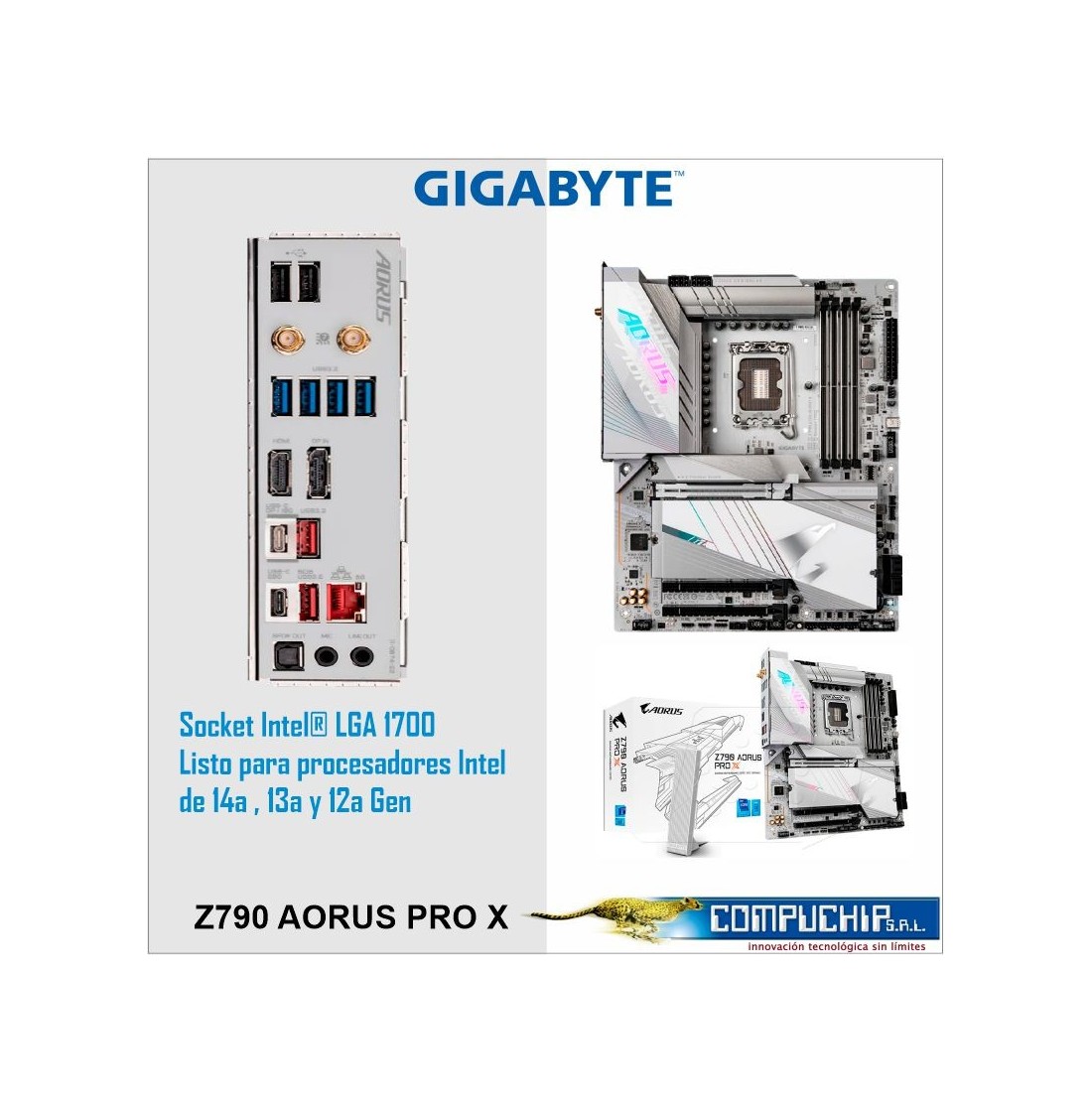 Motherboard GIGABYTE Z790 AORUS PRO X (rev1.0) Chipset Z790 , LGA1700.