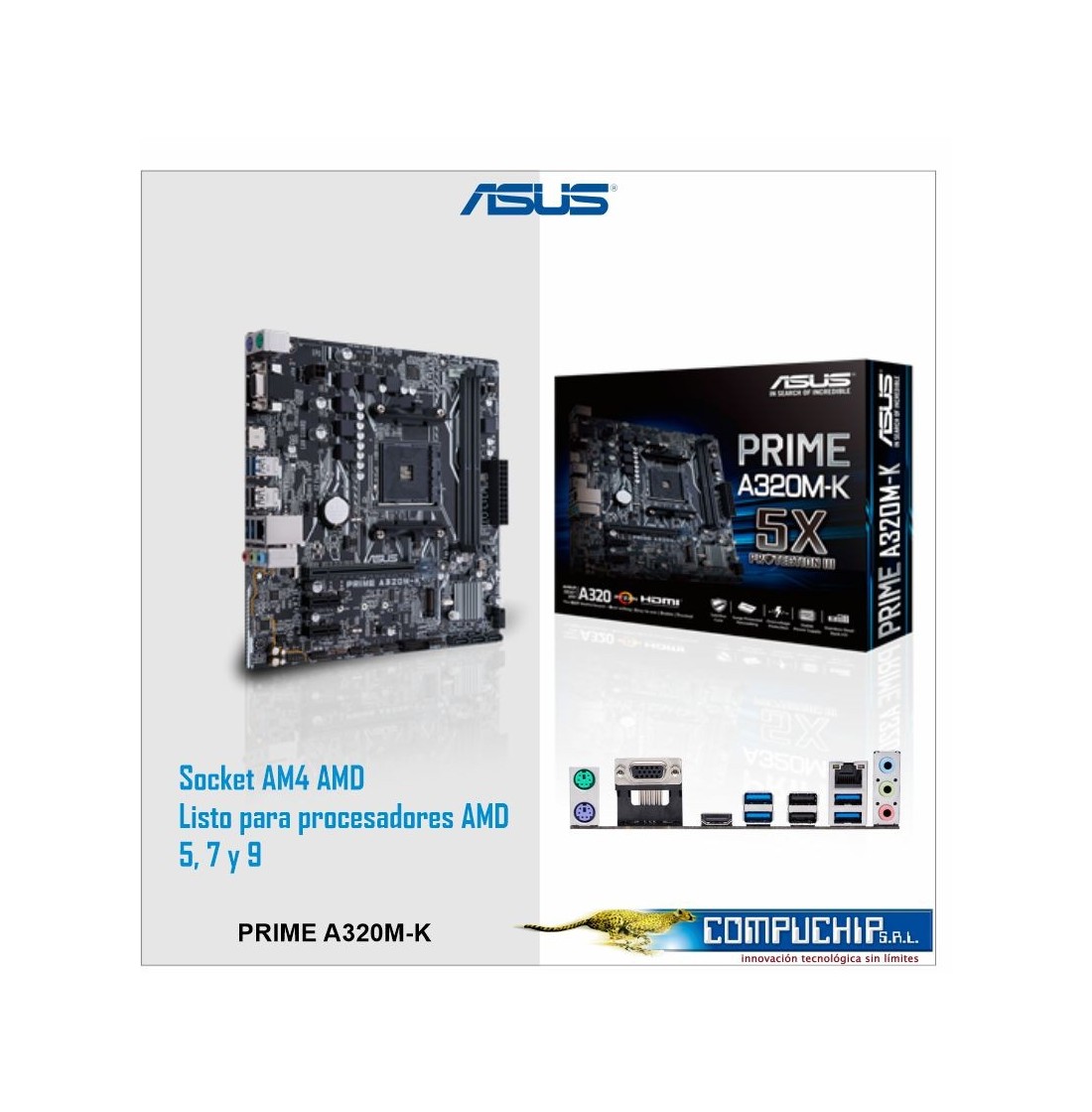 Motherboard Asus Prime A320M-K, AM4, AMD A320, DDR4, SATA 6.0, USB 3.1 ...