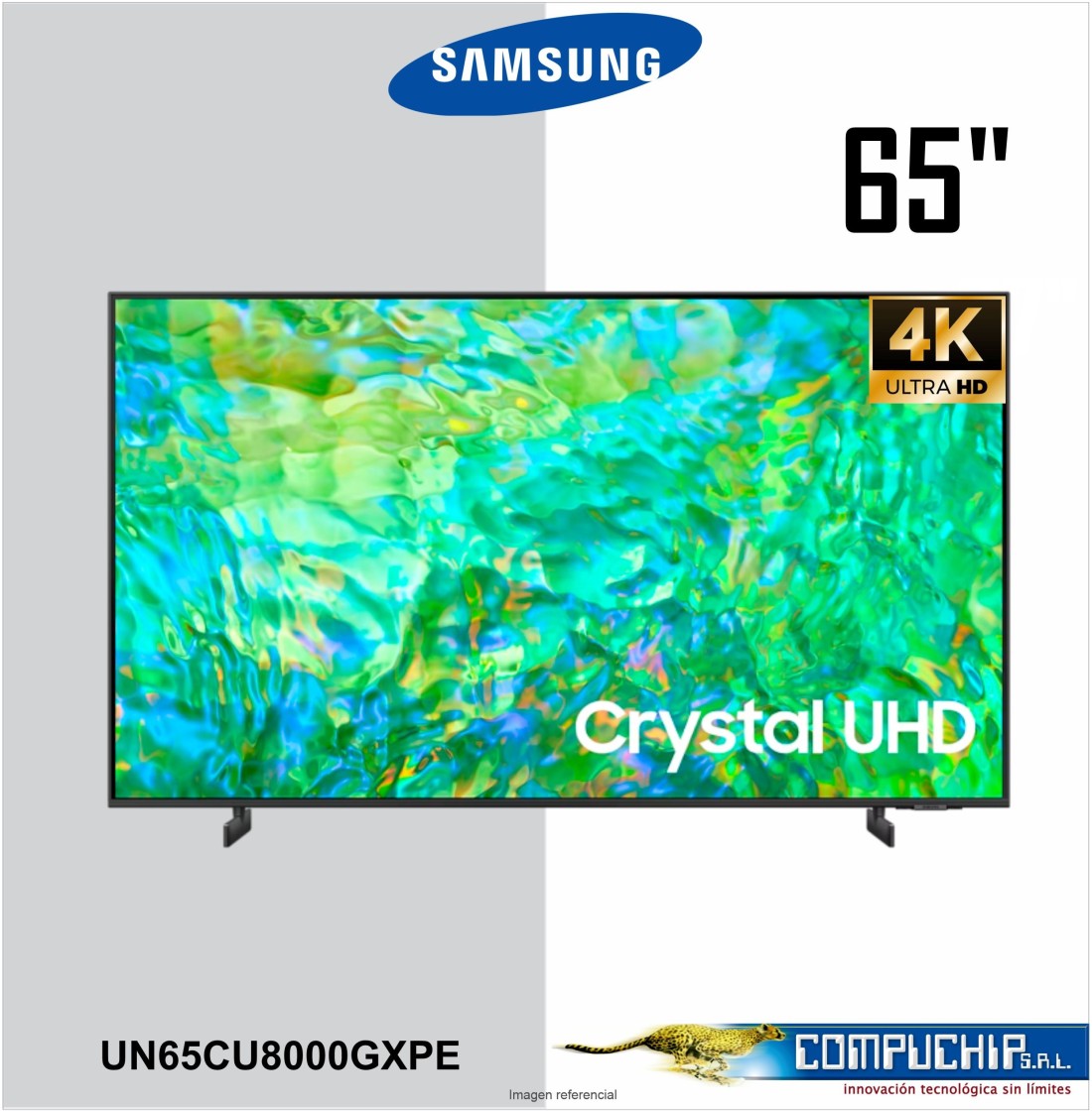 Televisor SAMSUNG Crystal UHD 65" 4K Smart TV UN65CU8000GXPE