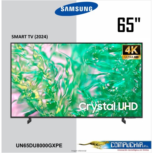 Televisor Samsung 65'' UN65DU8000GXPE Crystal UHD DU8000 4K Tizen OS Smart TV