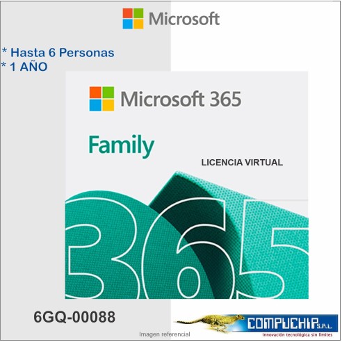 Licenciamiento Virtual (ESD) Microsoft 365 Family